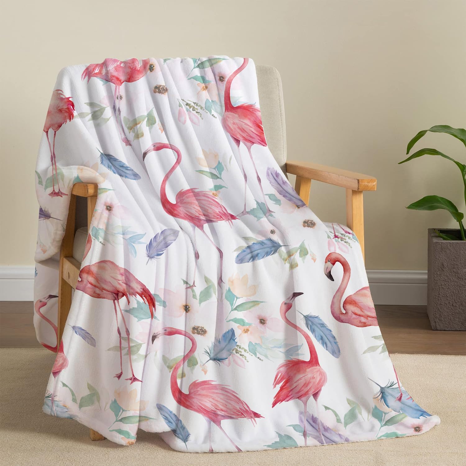 Amazon.com: Flamingo Blanket Super Soft Flamingo Throw Blanket Warm ...