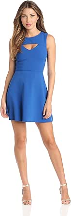 French Connection Women's Fast Feather Ruth Dress, Blue, 0 at Amazon ...