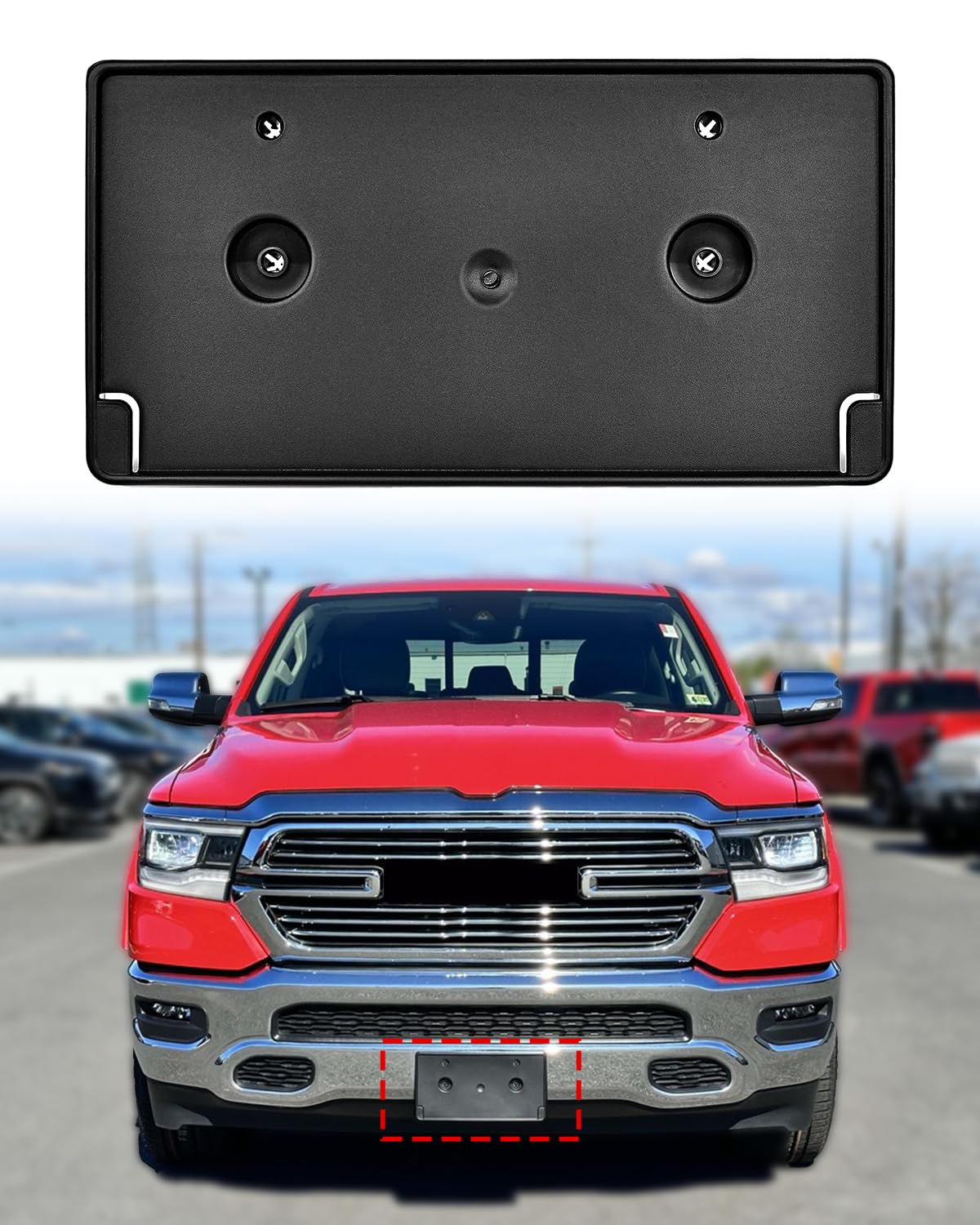 Amazon.com: TOP-MAX Front License Plate Bracket Holder Compatible w ...