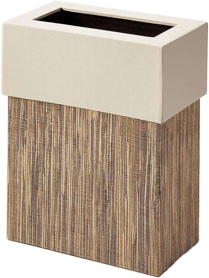 Amazon｜Asia-kobo by ELEMENTS ゴミ箱 ごみ箱 ダストボックス 四角 長方形 ウォーターヒヤシンス 約 W 25cm D 14cm H 30cm 7L ナチュラル ...