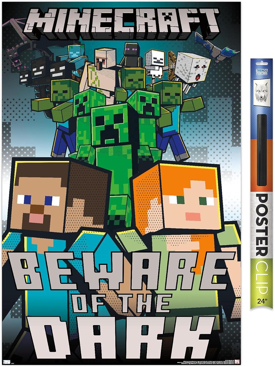 Amazon.com: Trends International Minecraft - Beware Of The Dark Wall ...