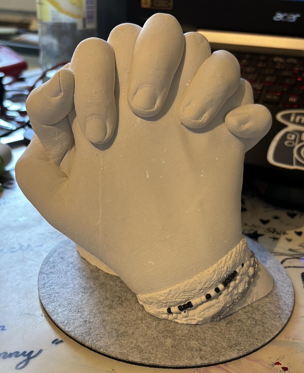 GipsME – DAS ORIGINAL - 3D Handabdruck Set für Paare – Gipsabdruck ...