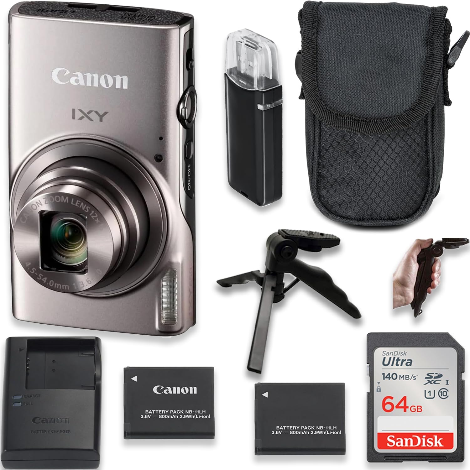 Amazon.com : Canon Powershot IXY 650 / ELPH 360 20.2MP Point and Shoot Digital Camera (Silver) w ...