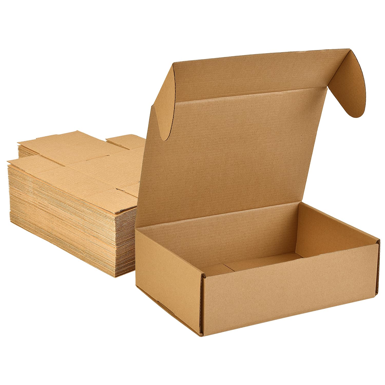 12x9x3 Inches Shipping Boxes Set of 25, Corrugated Cardboard Mailing ...