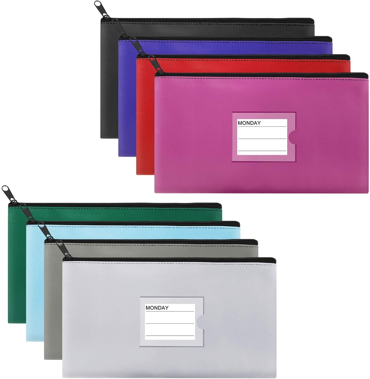 Amazon.com: Sinzip 8 Pack Bank Deposit Money Bag, Heavy Duty ...