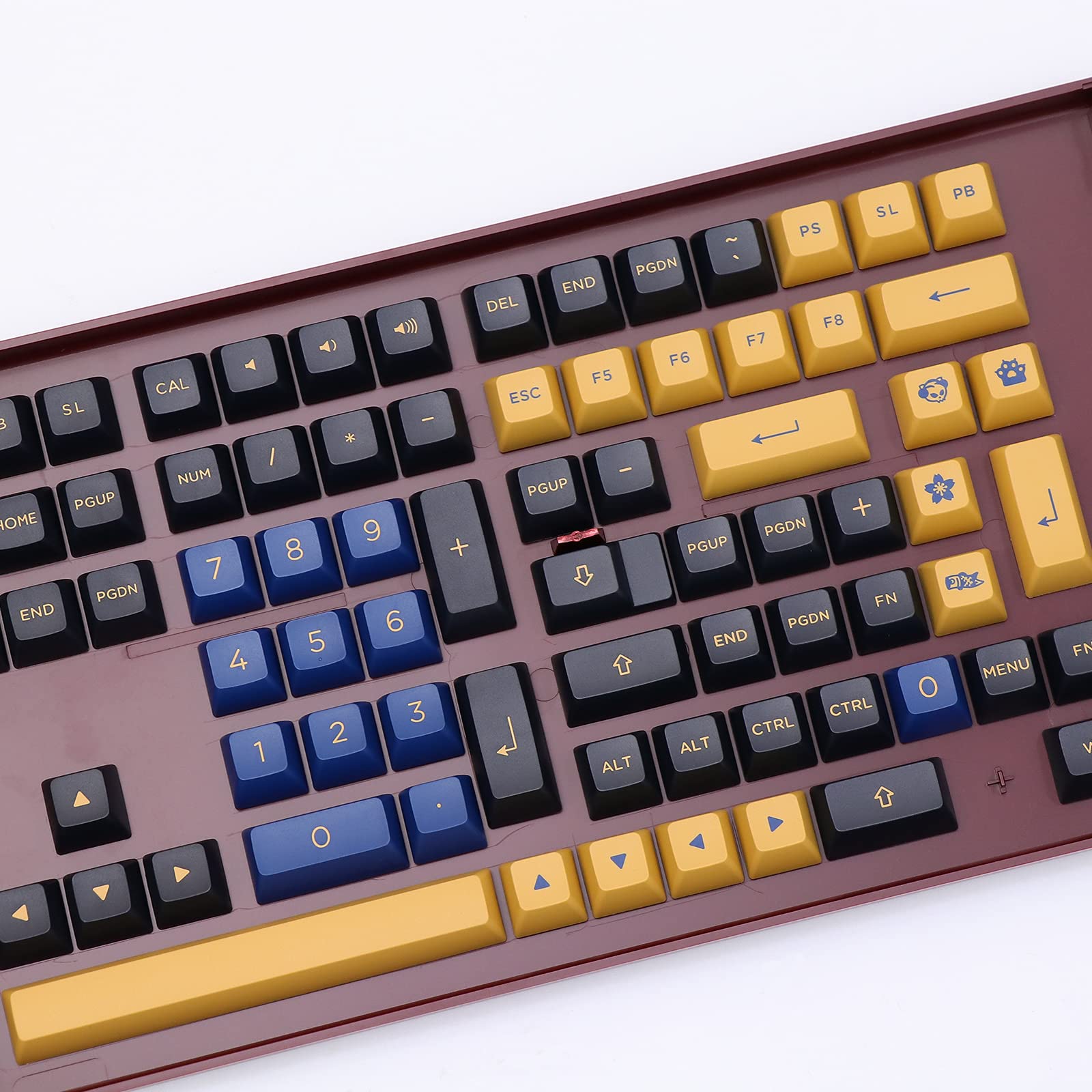 Buy EPOMAKER AKKO Red&Blue Samurai 226 Keys ASA Profile PBT Double Shot ...