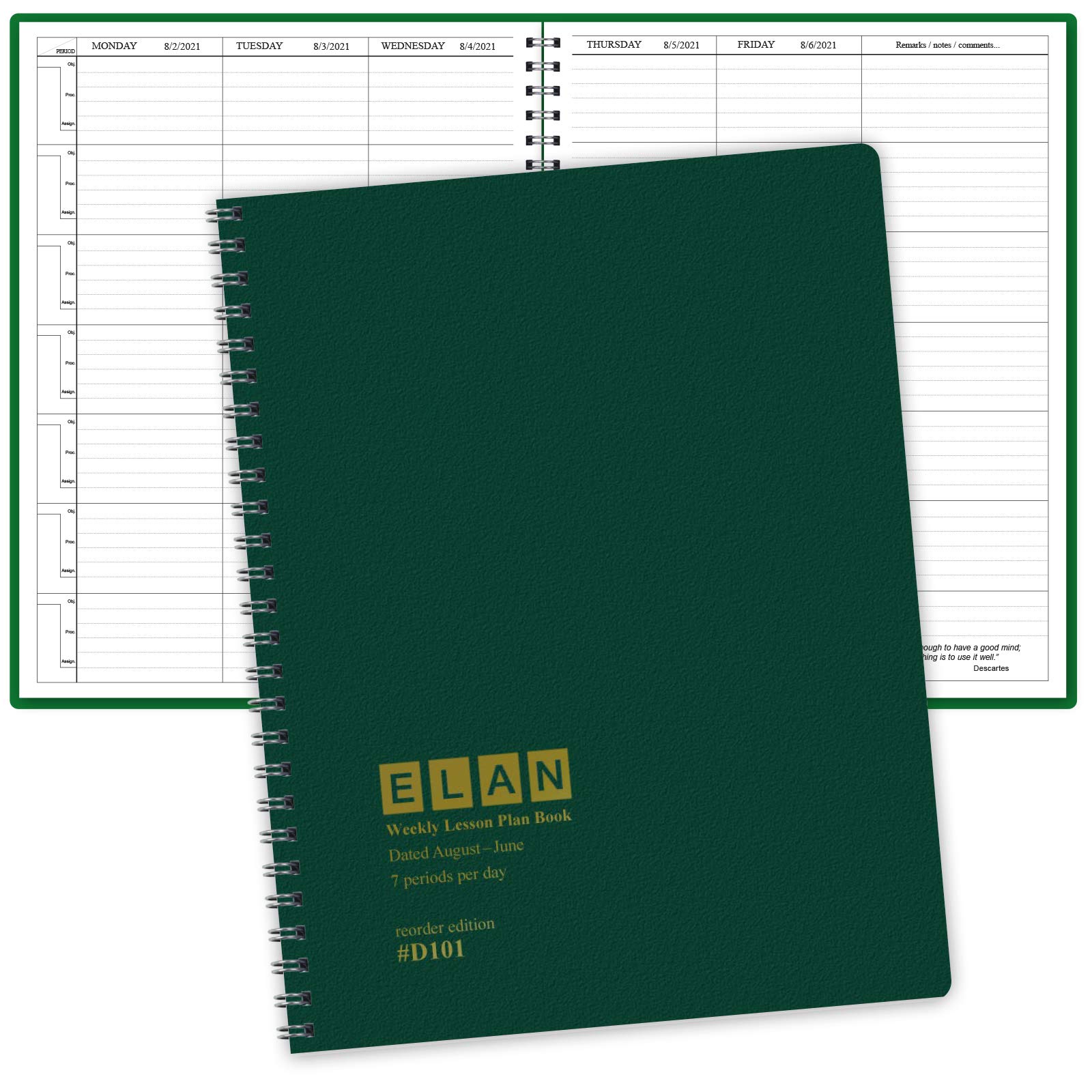 Buy Elan Publishing Company Dated Teacher Lesson Plan 7 Period Days buy-elan-publishing-company-dated-teacher-lesson-plan-7-period-days