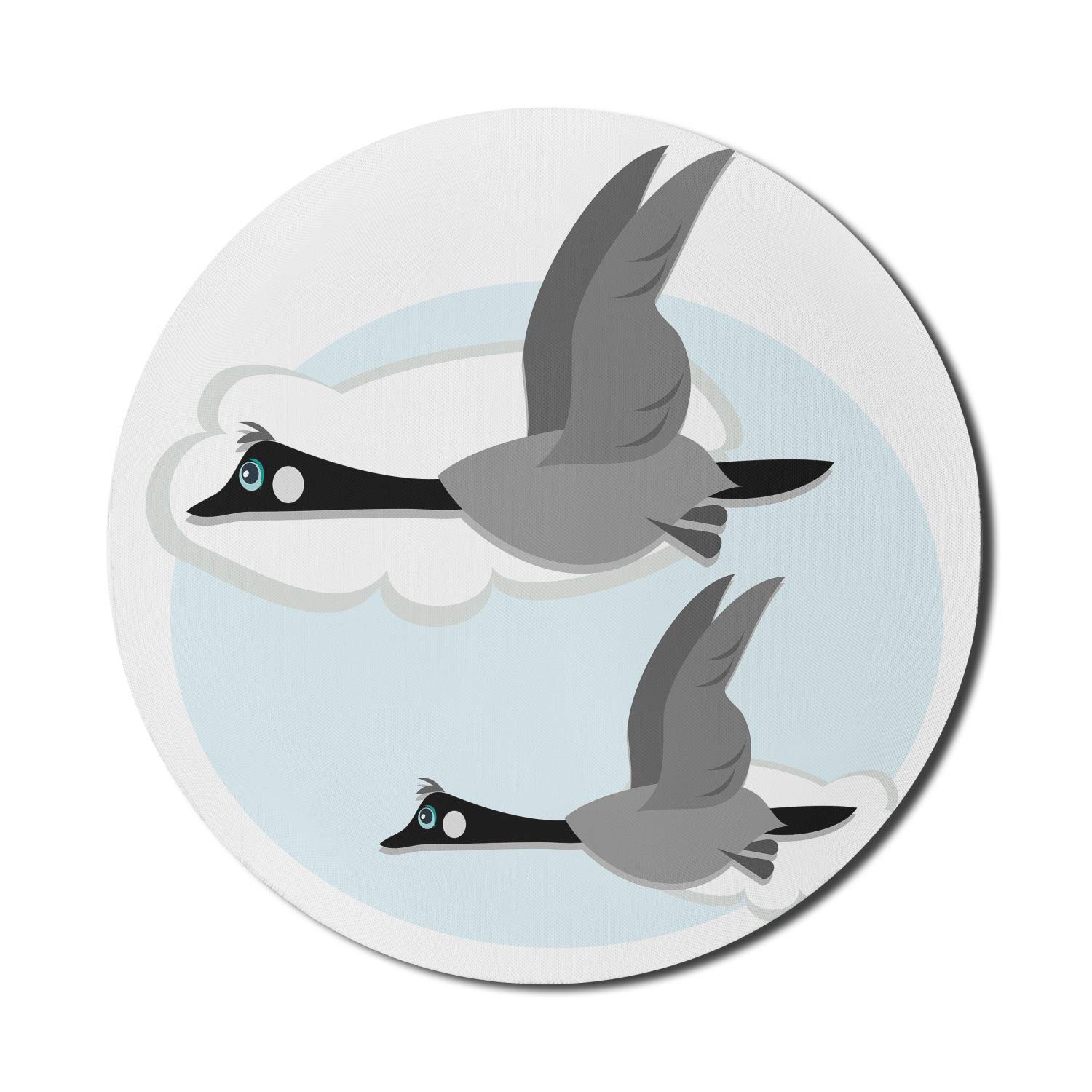 Cartoon Goose Flying