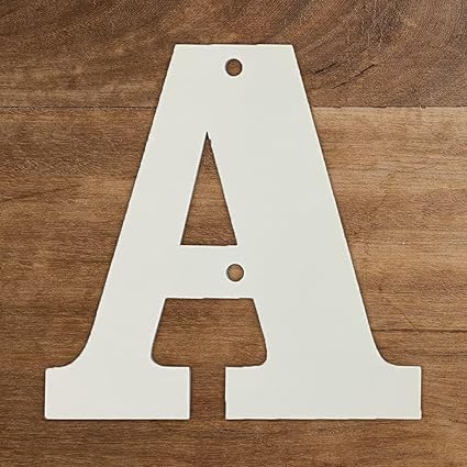 Amazon.com: 4 Inch White Metal Letters, Modern House Numbers for ...