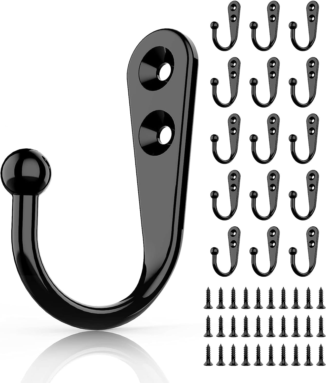 COOLKITALENT 15 Piezas Gancho Perchero, 15 Ganchos Individuales Vintage ...