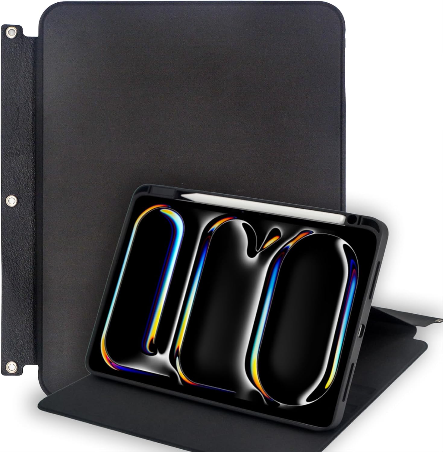 Amazon.com: Rotating Case with 3-Ring Binder Holes fit for A4-Size ...
