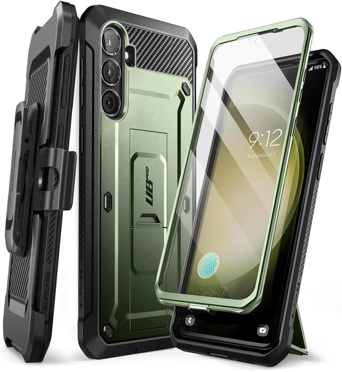 Amazon.com: SUPCASE for Samsung Galaxy S23 FE Case with Stand & Belt-Clip, [Unicorn Beetle Pro ...