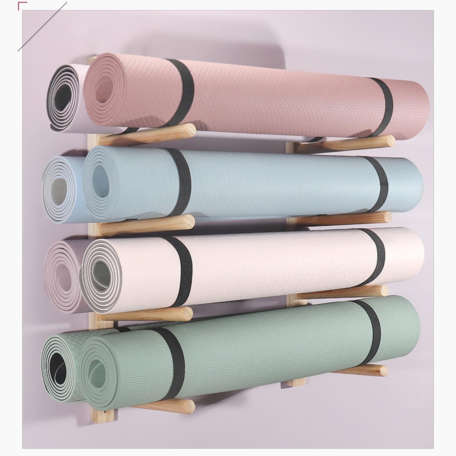 Support pour Tapis de Yoga Support de Tapis de Yoga à 4 Niveaux pour ...