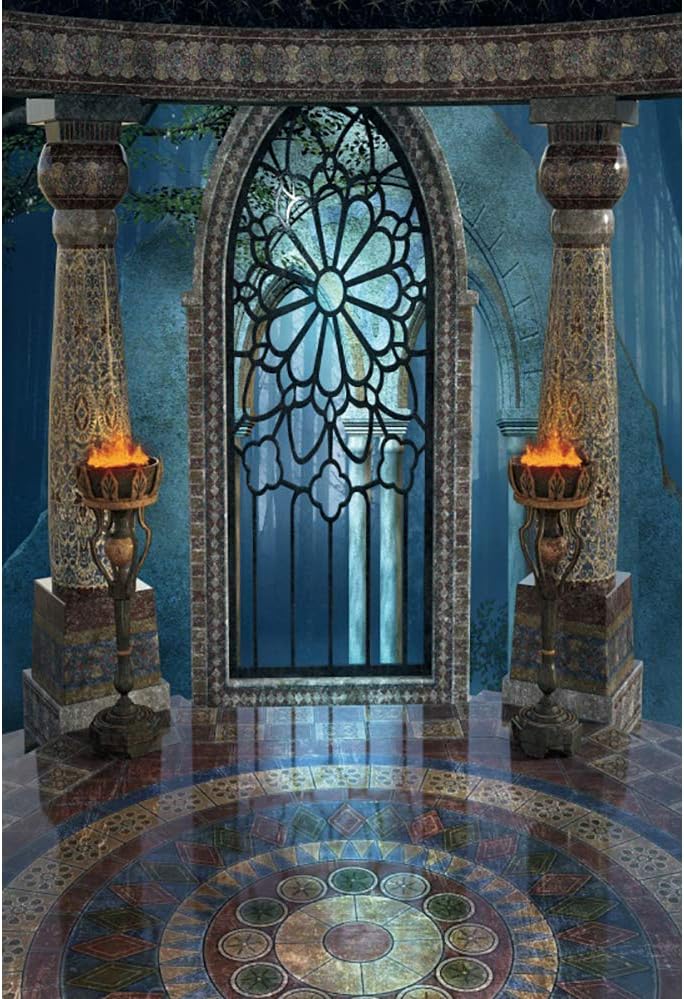 Amazon.com : AOFOTO 5x7ft Magic Forest Vintage Medieval Castle ...