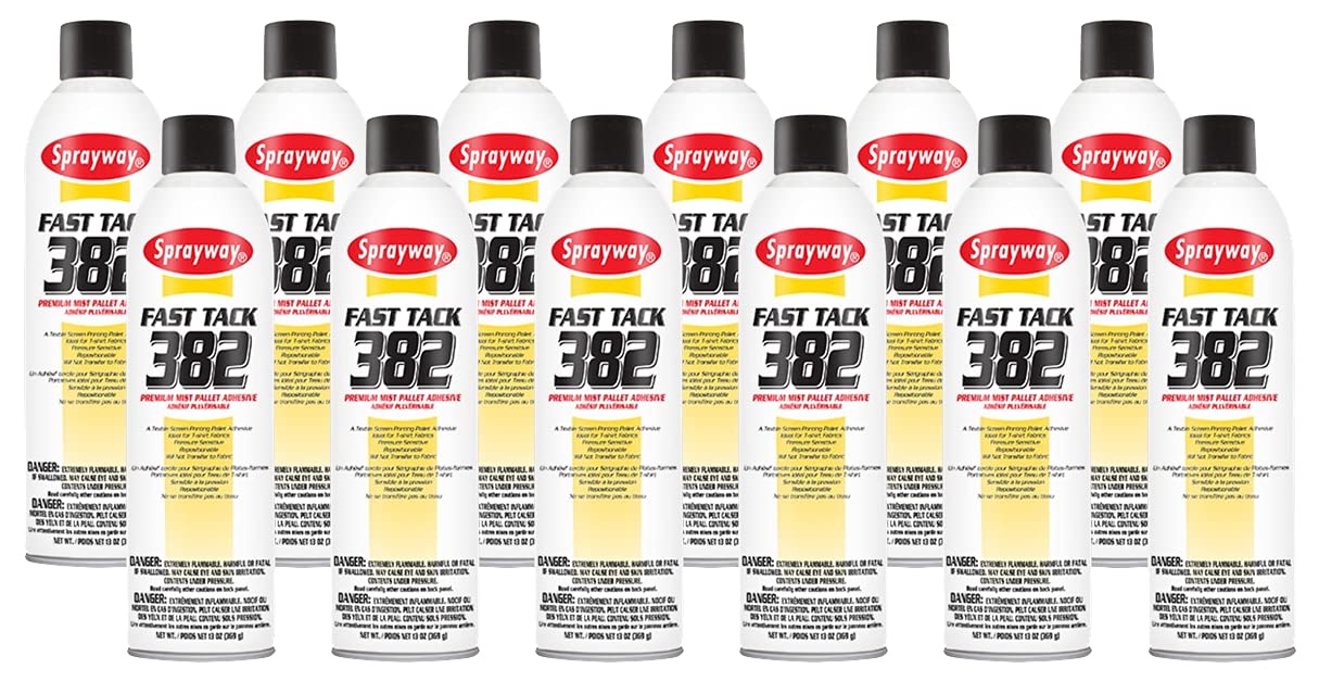 Sprayway Fast Track Premium Mist Pallet Adhesive, Case of 12 (13 Oz ...