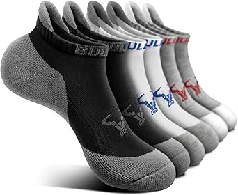 Amazon.com: BULLIANT Running Socks Men-Athletic Ankle Wicking Socks ...
