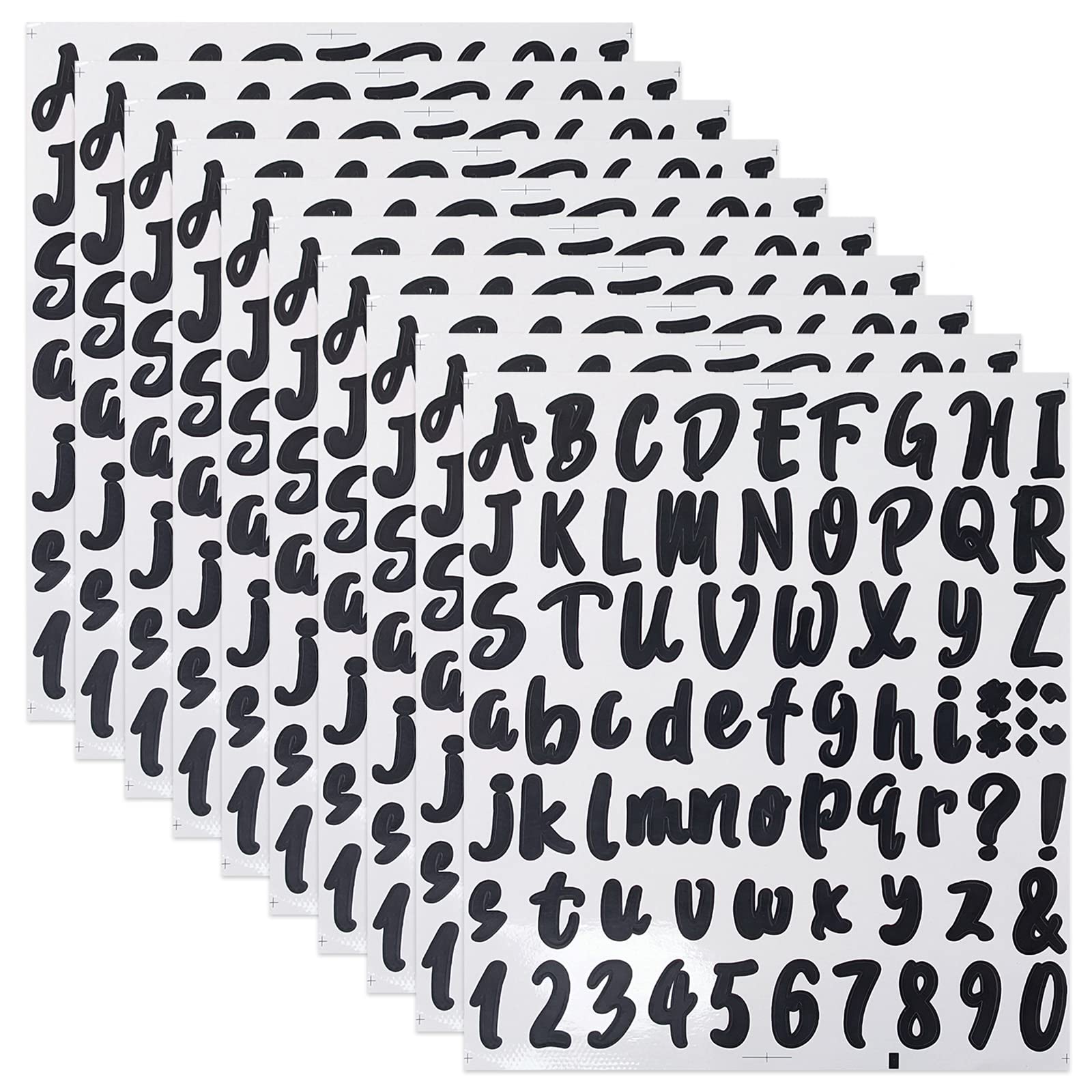 Vinyl Letter Stickers 10 Sheets Alphabet Stickers Stick On Letters ...