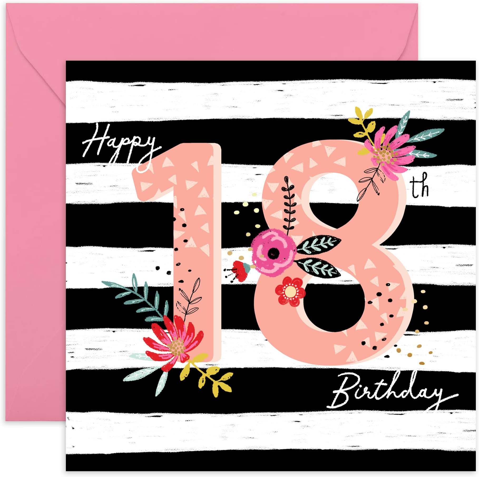 Central 23 - Cute 18th Birthday Card for Girls - 'Happy 18th Birthday ...