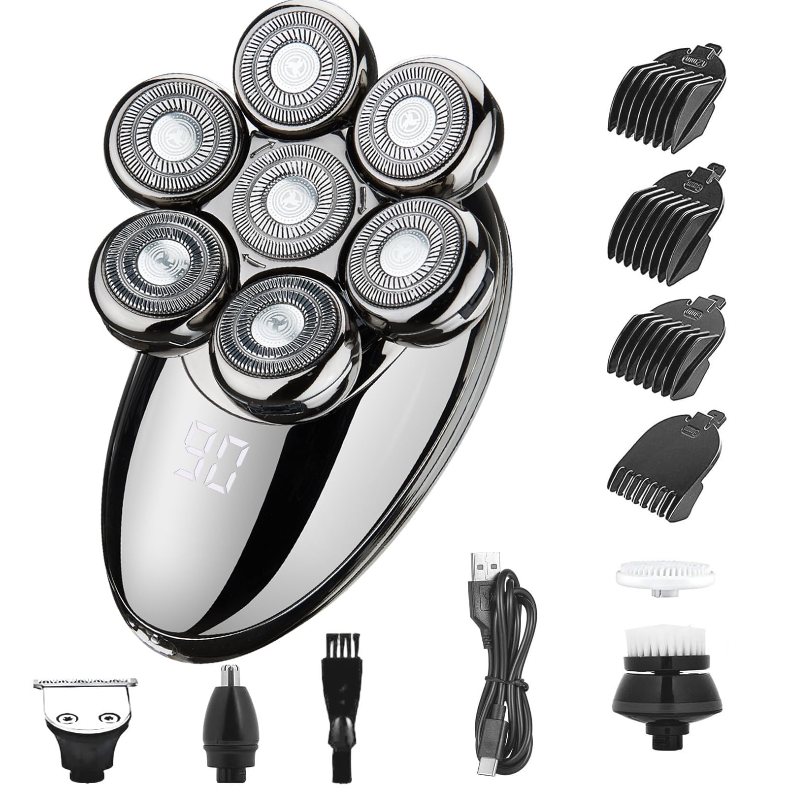Amazon.com: Rotary Electric Shaver for Men,Multi-Function Wireless ...