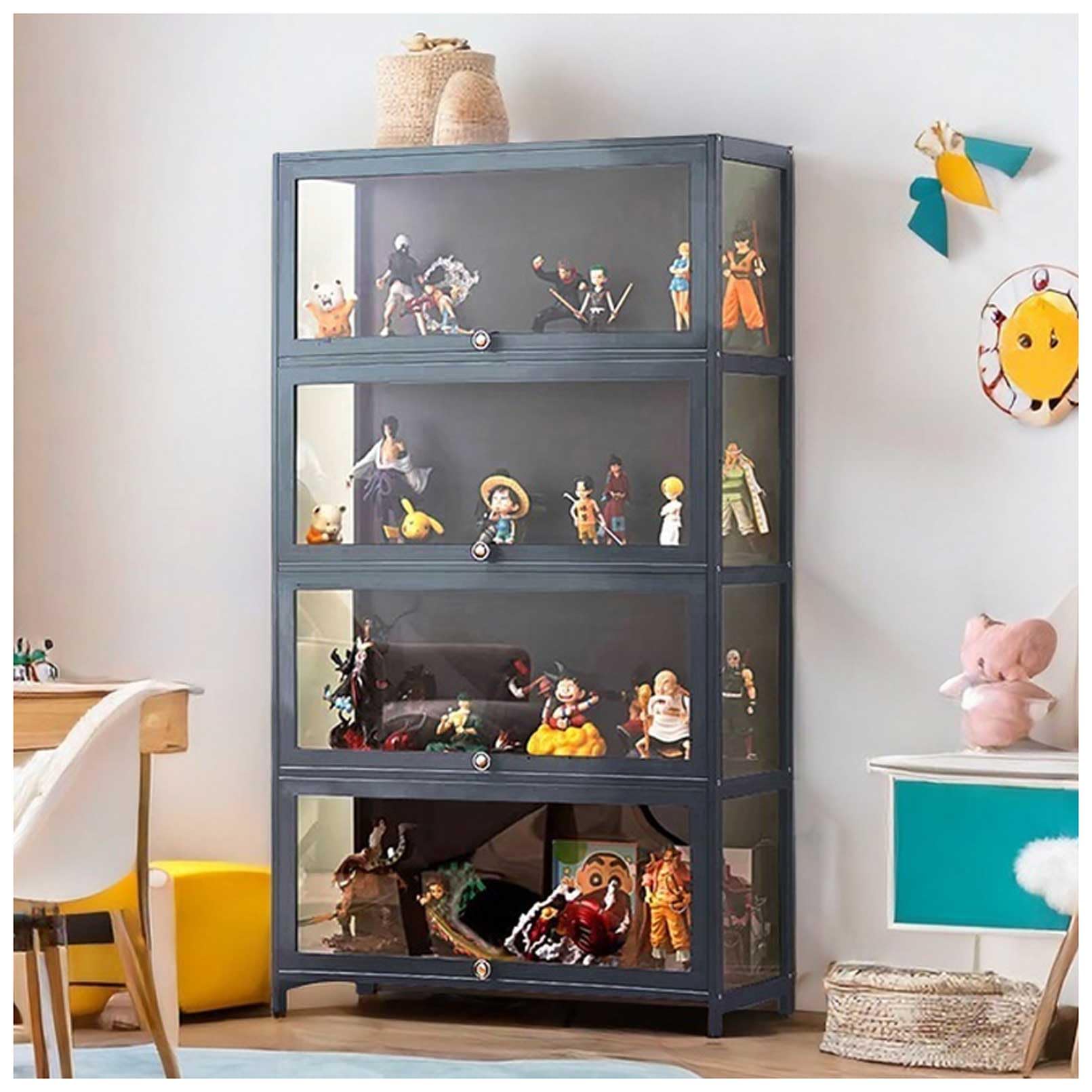 Amazon.com: Display Cabinet Curio Cabinet with Acrylic Doors, Figures ...