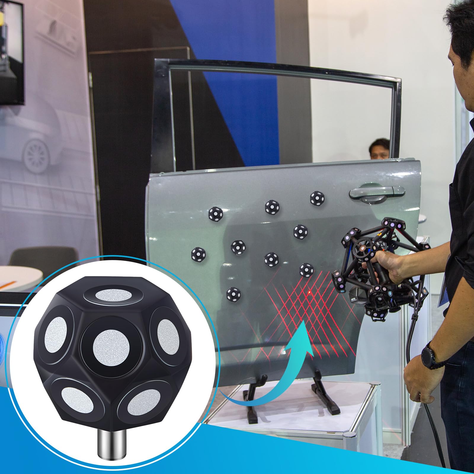 Snapklik.com : 6 Pcs Multi-Angle Marker Set 2 Sheet 100 Point 6.0 Mm 3D ...