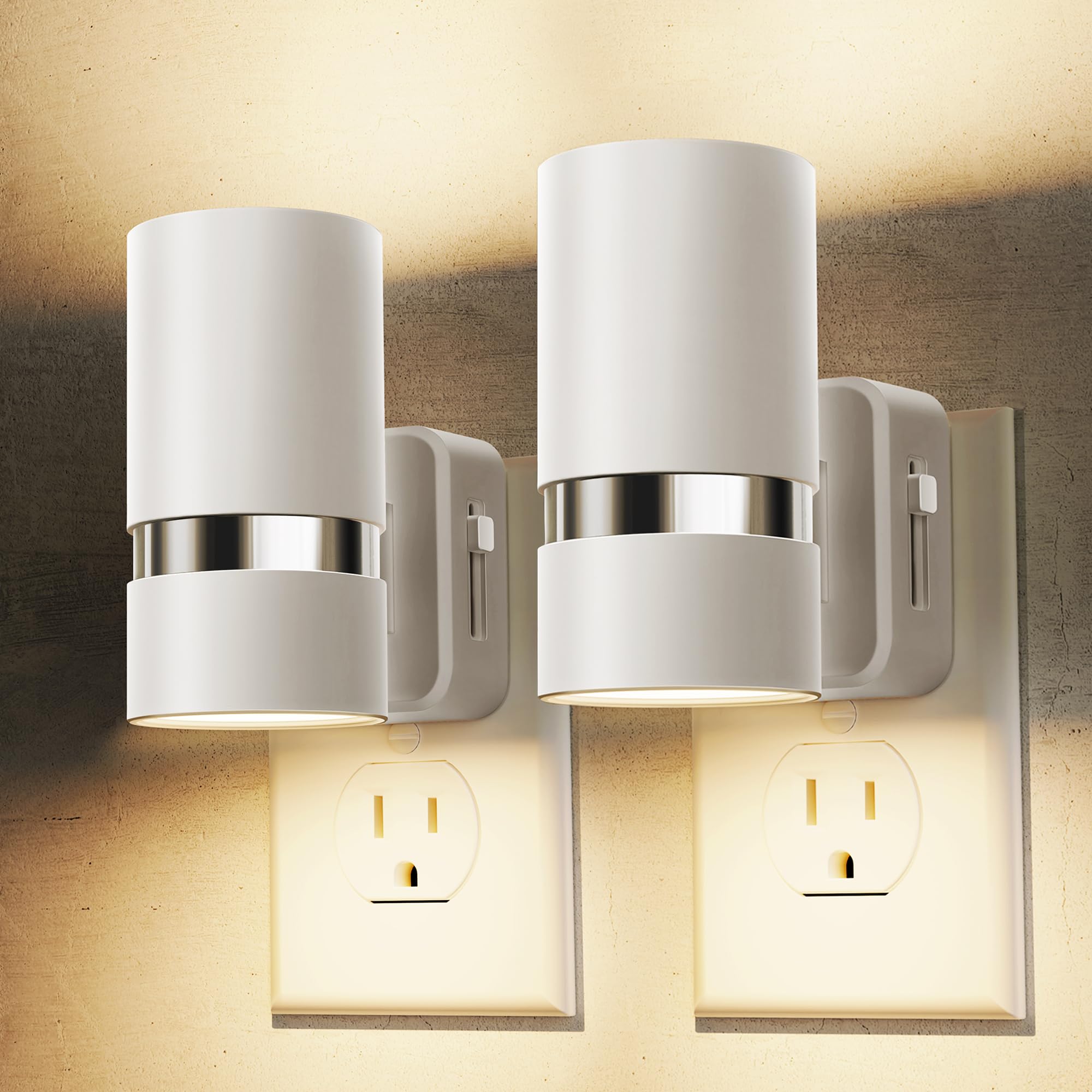 L LOHAS LED Night Lights Plug into Wall, Plug in Night Light with Light ...