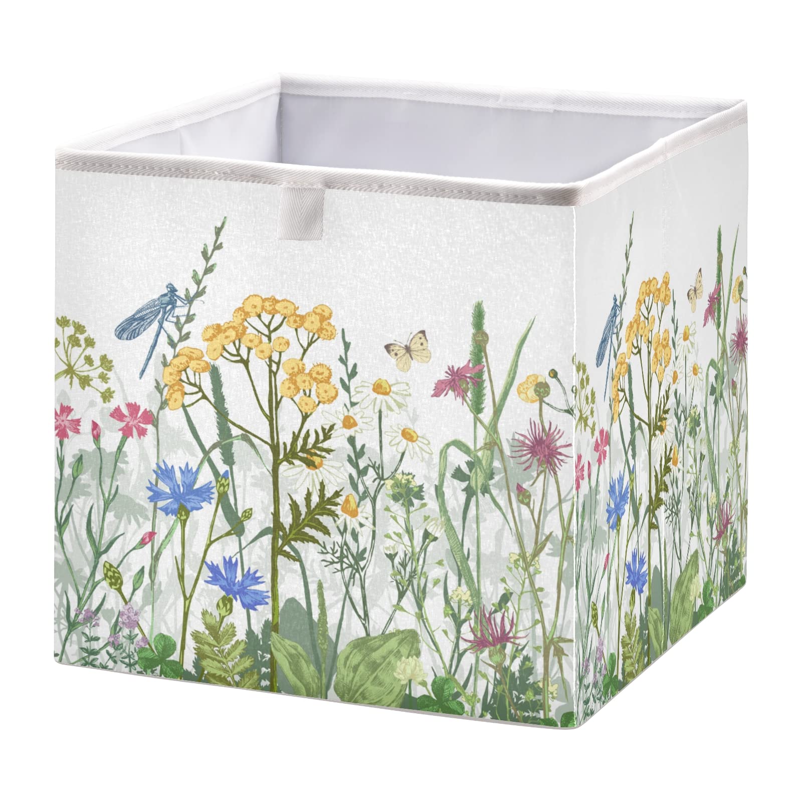 Amazon.com: Blueangle Colorful Herbs and Flowers Cube Storage Bin, 11 x ...