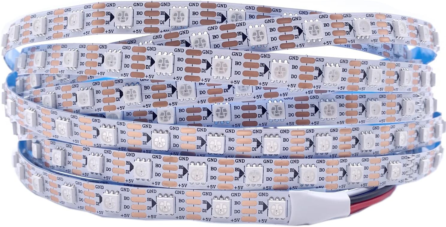 Amazon.com: TOPXCDZ WS2813 Led Strip Light Dual Signal Individually ...