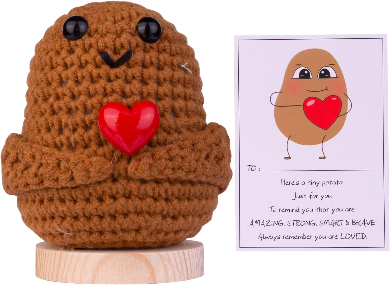 Amazon.com: ZZRWish Tiny Potato, Crochet Positive Knitting Kits ...