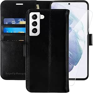 Amazon.com: MONASAY Wallet Case Compatible for Galaxy S21 5G, 6.2 inch,[Screen Protector ...