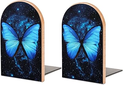 Amazon.com: NOVAURB Vintage Matte Gold Butterfly Bookends – Set of 2 ...