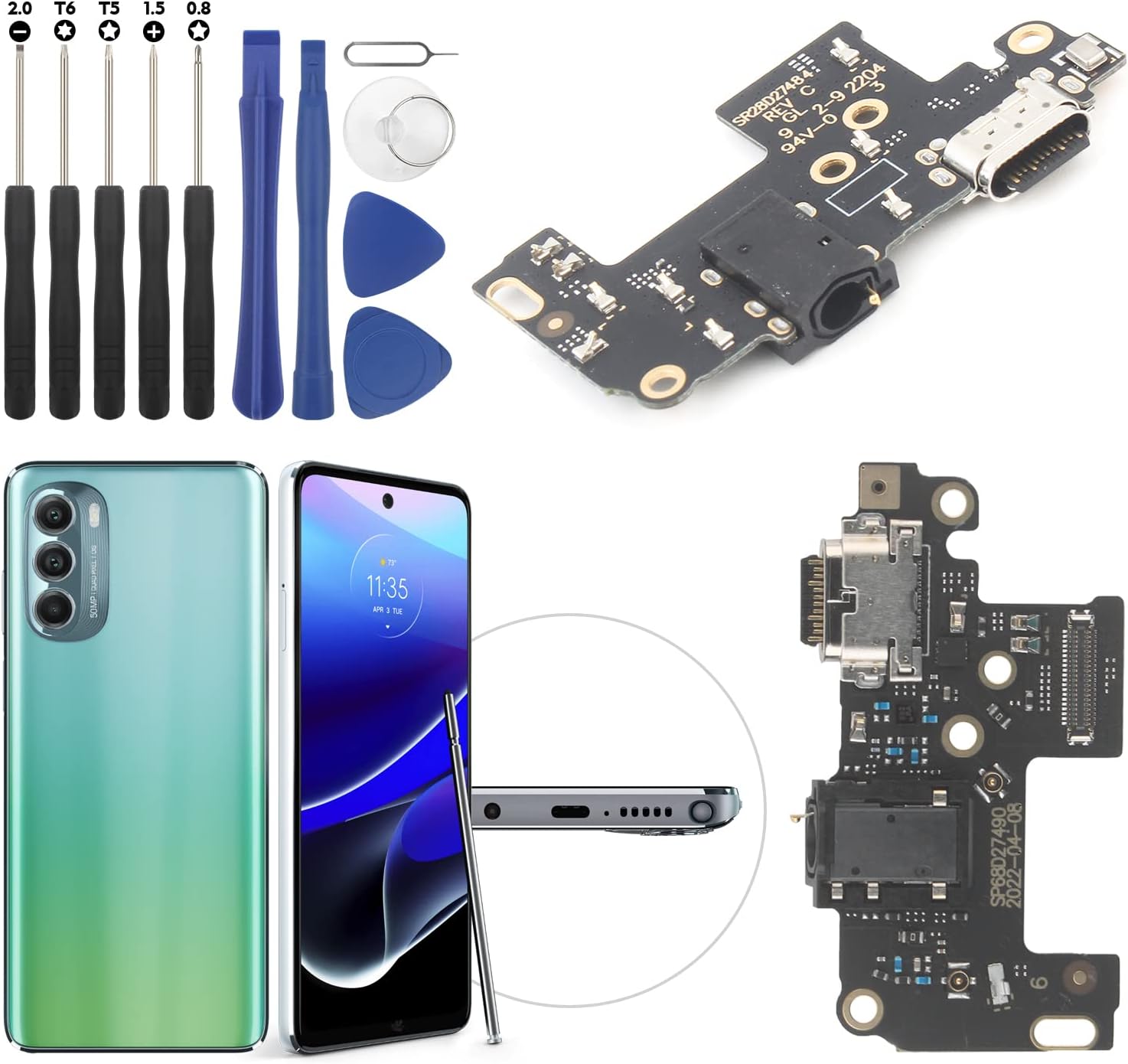 Amazon.com: XT2115 USB Connector Charging Port Replacement for Motorola ...