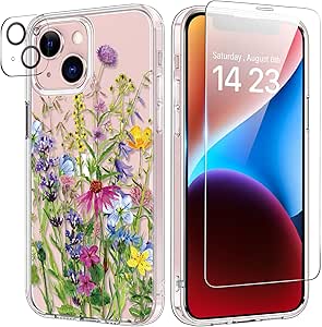 Amazon.com: bicol for iPhone 13 Case with Screen Protector and Camera Lens Protector ...