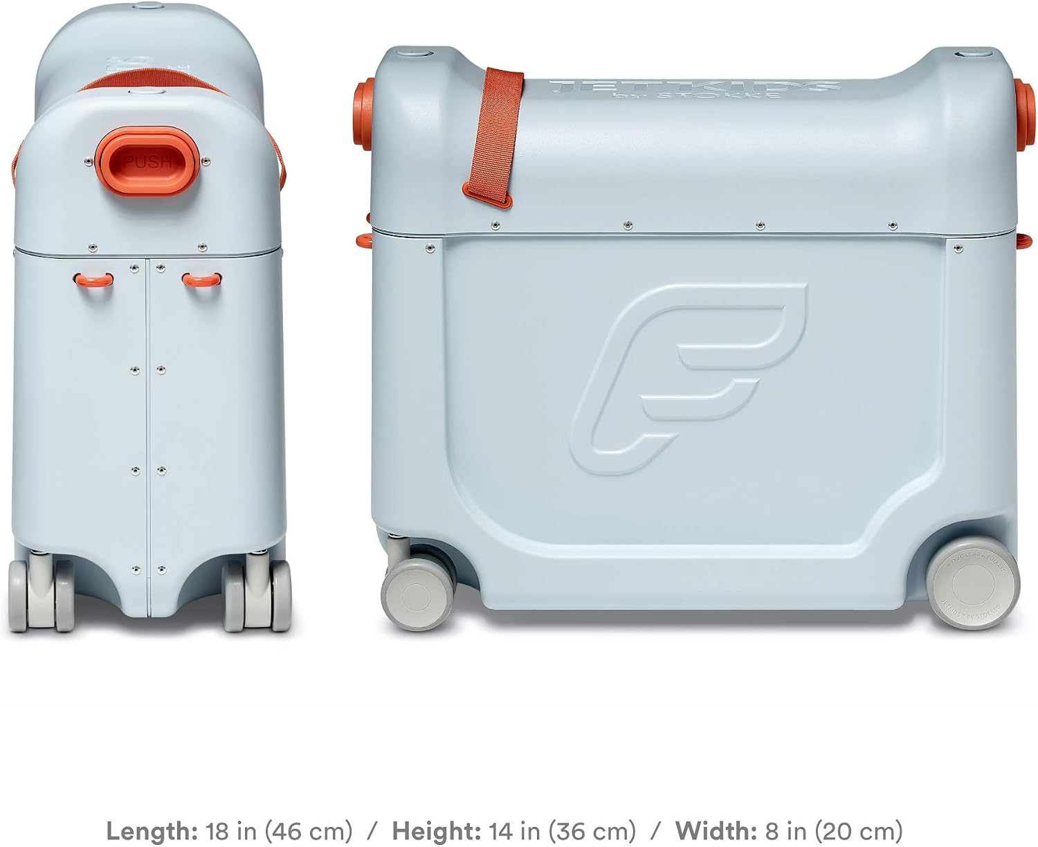 Buy JetKids by Stokke BedBox, Blue Sky - Kid's Ride-On Suitcase & In ...
