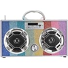 Sylvania SRCD243 Portable CD Player with AM/FM Radio, Boombox (Silver ...