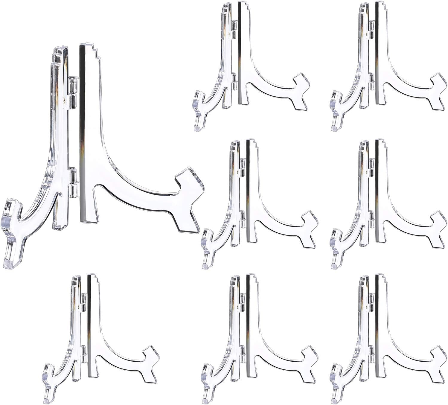 Amazon.com: 2 Pieces Acrylic Plate Stand 60-Degree Angle Acrylic Book ...