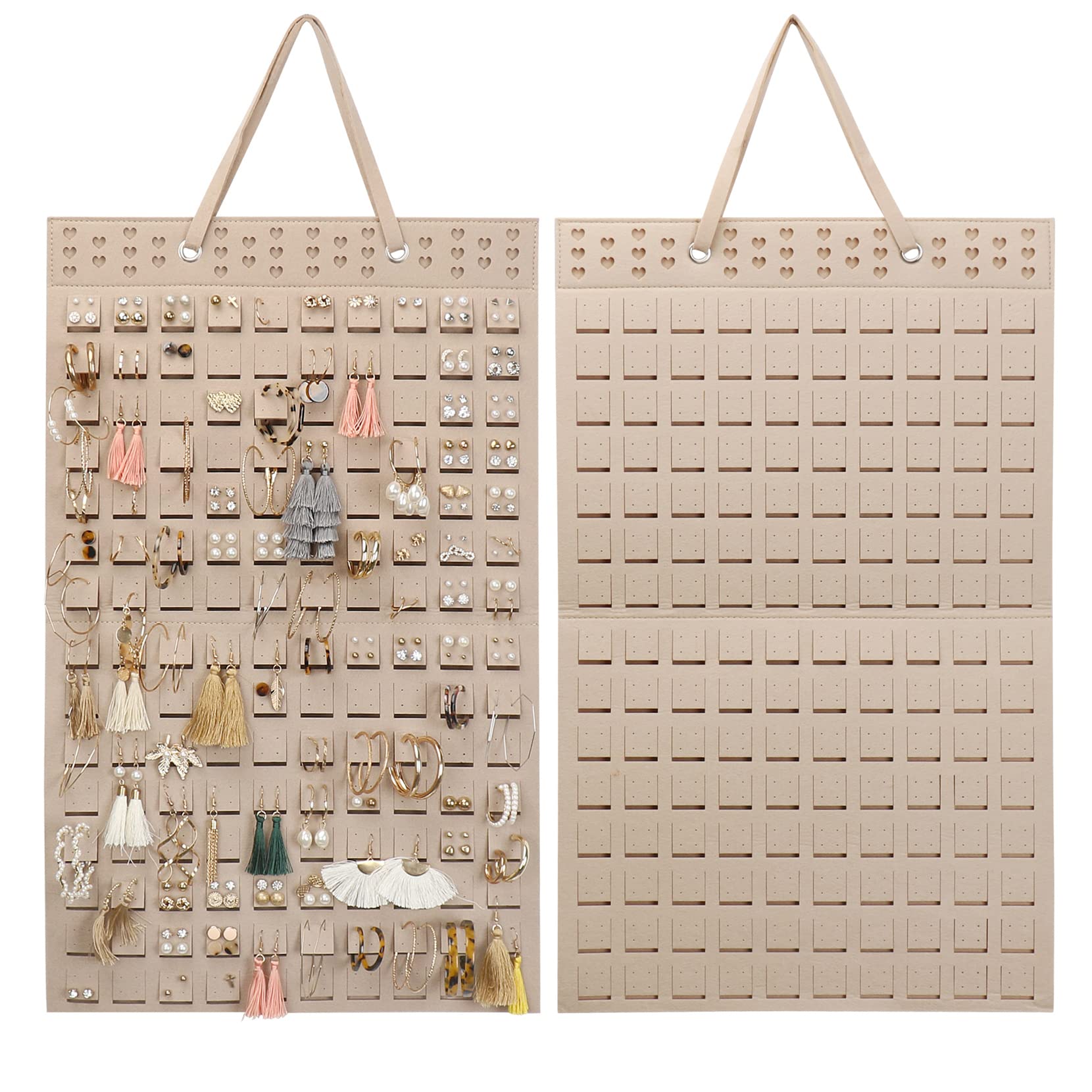 Amazon.com: Resovo Hanging Earrings Organizer, Earring Holder & 20 ...