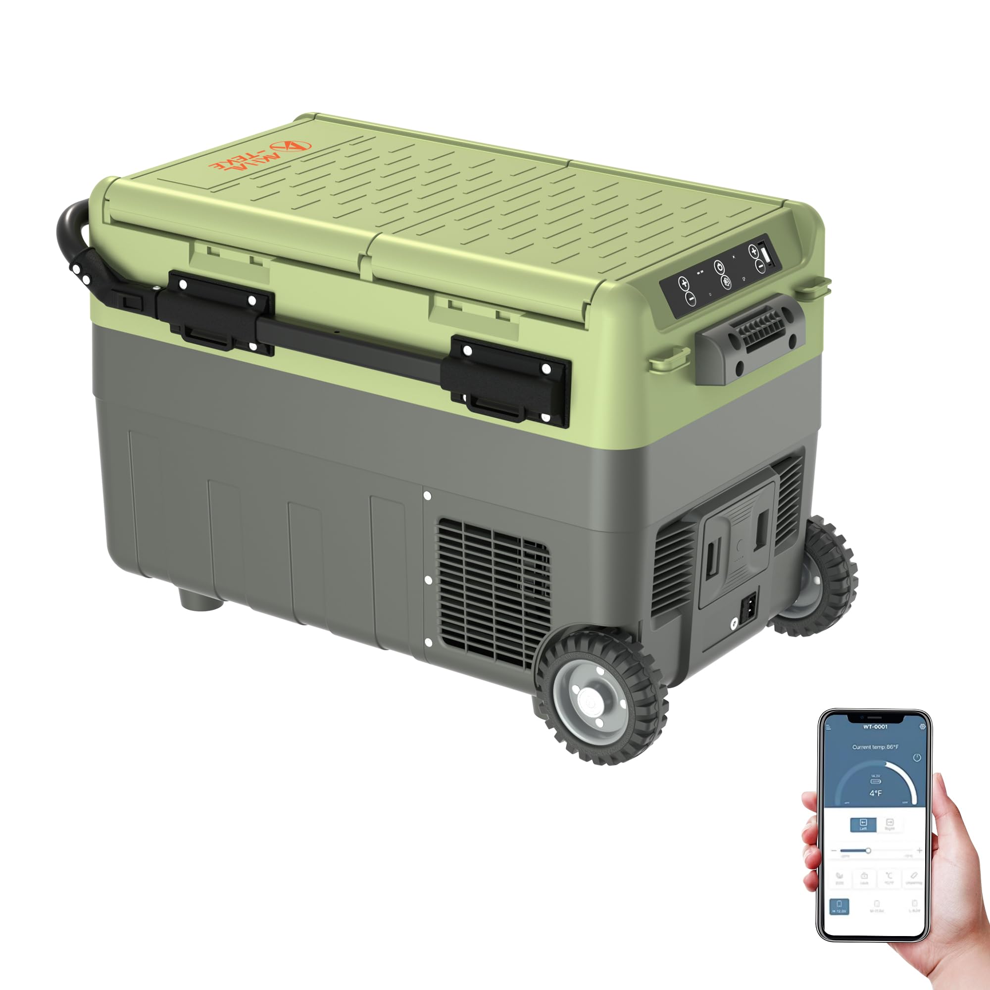 AKHAL-TEKE 12 Volt Refrigerator, Portable Freezer APP Control ...