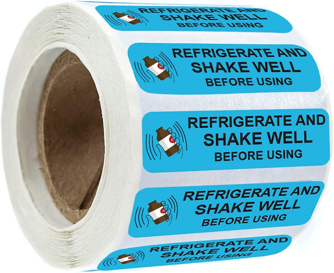 Amazon.com : Shake Well Before Using-Veterinary Labels/Stickers, 500 ...