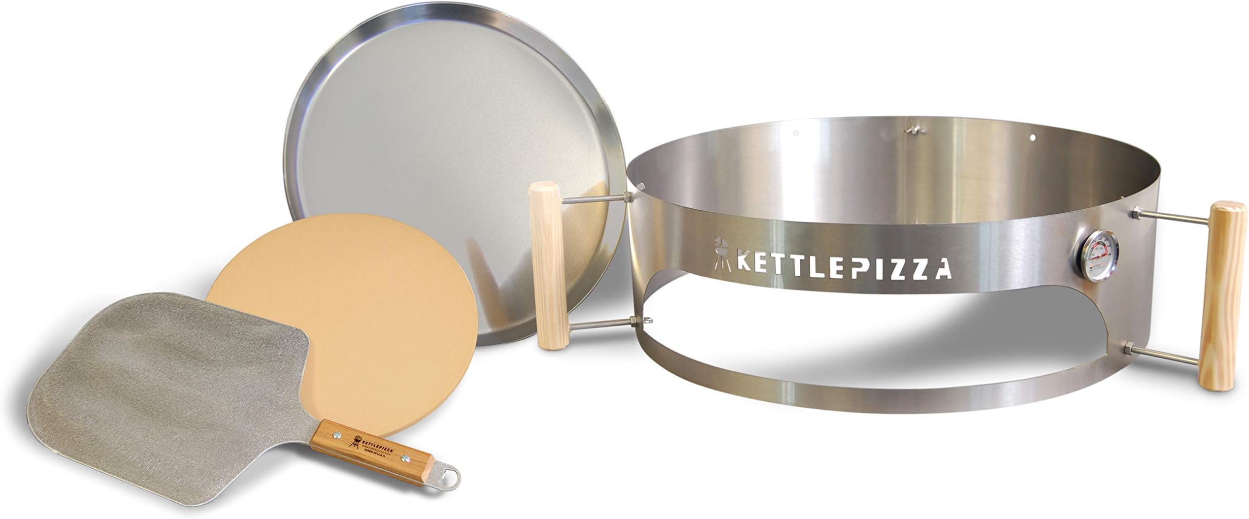 Amazon.com : KettlePizza Deluxe USA 22.5 - Pizza Oven Kit for 22.5 Inch ...