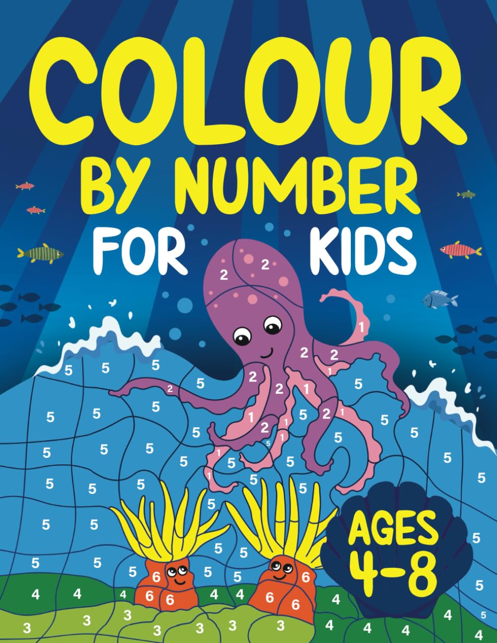 Colour by Number for Children: 50 Unique Images - Activity Book for ...