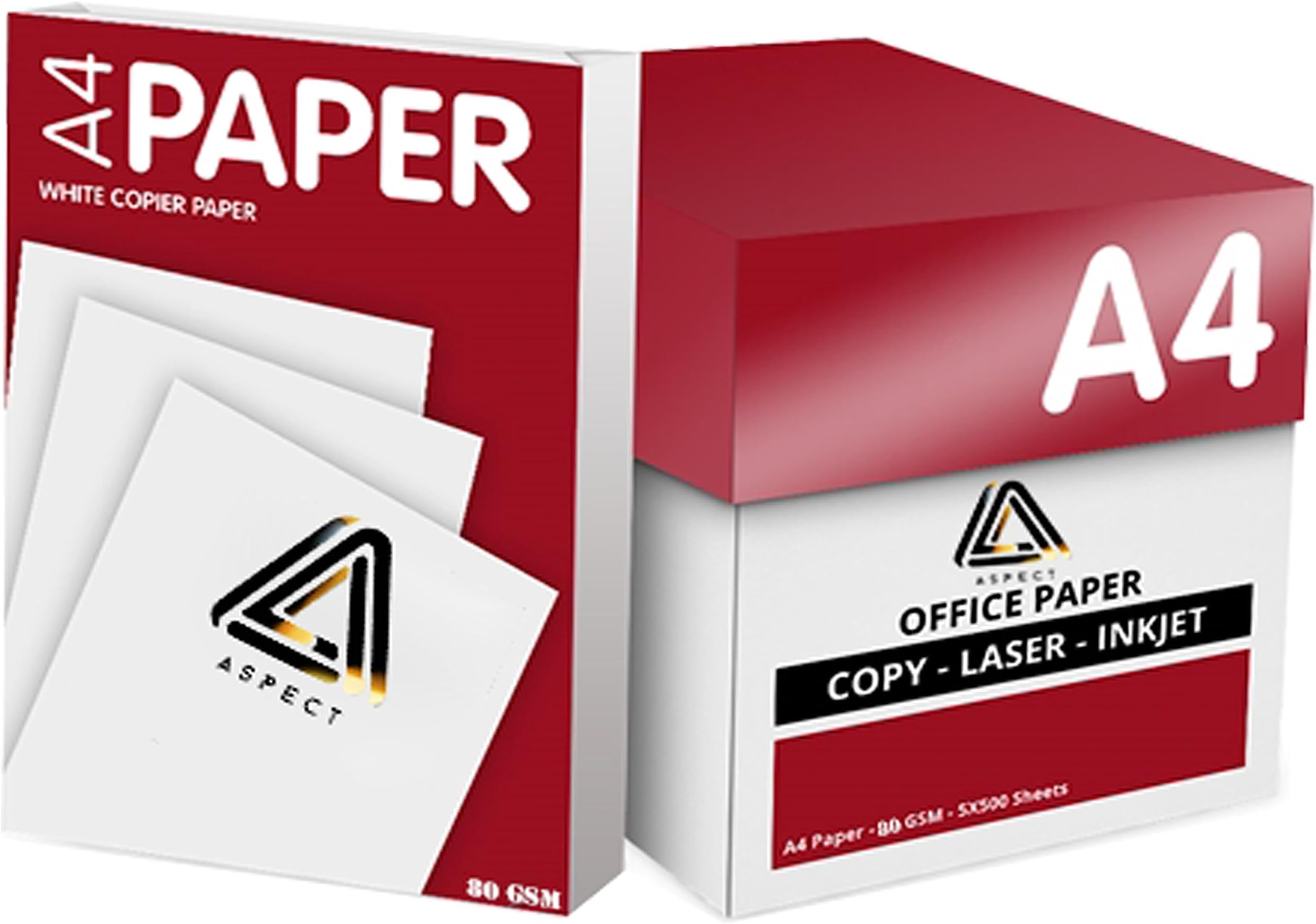 DUZZBEE 5 Ream (2500 Sheets) A4 Paper White A4 Paper Sheets 80gsm Copier White A4 Paper Office ...