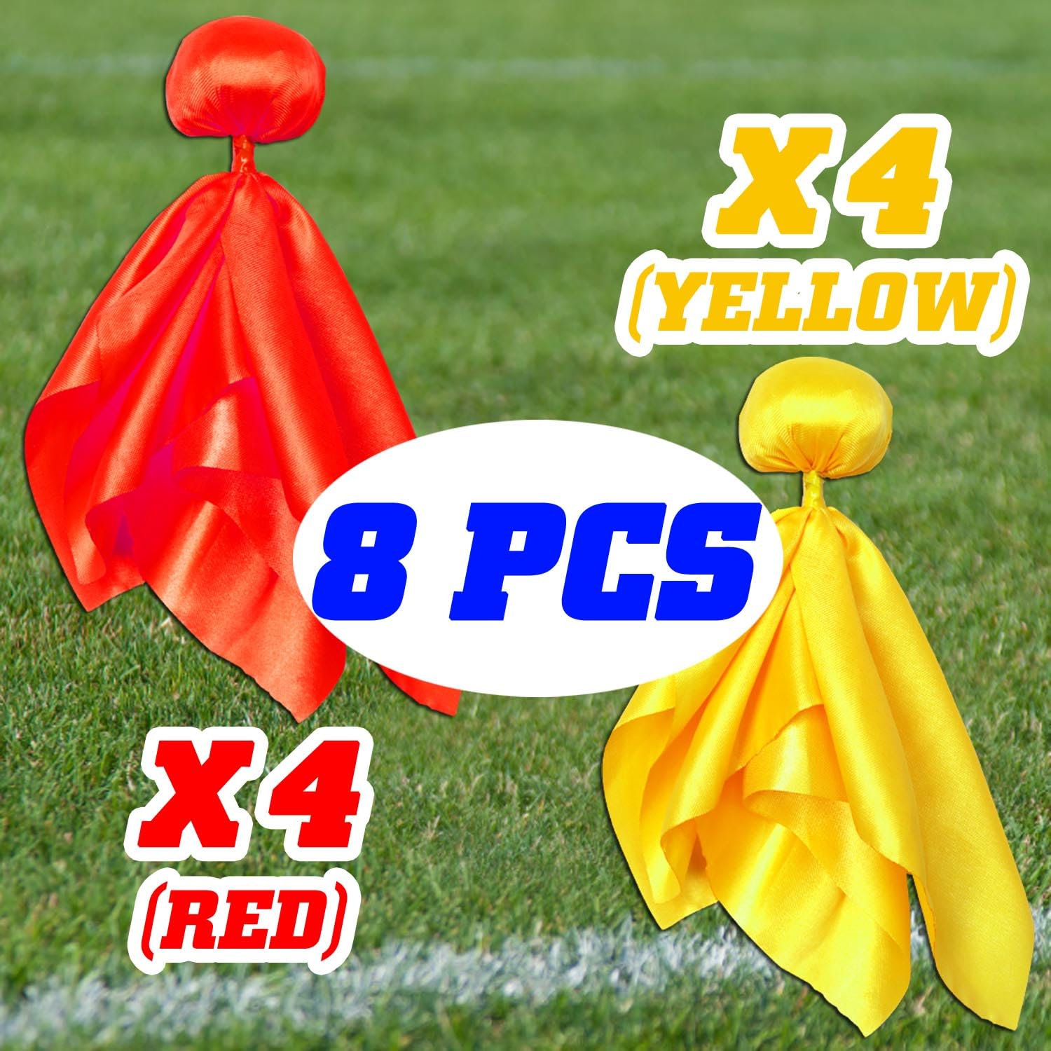 Snapklik.com : HIOHWEFH 8 Pcs Penalty Flag Football Flags, Challenge ...