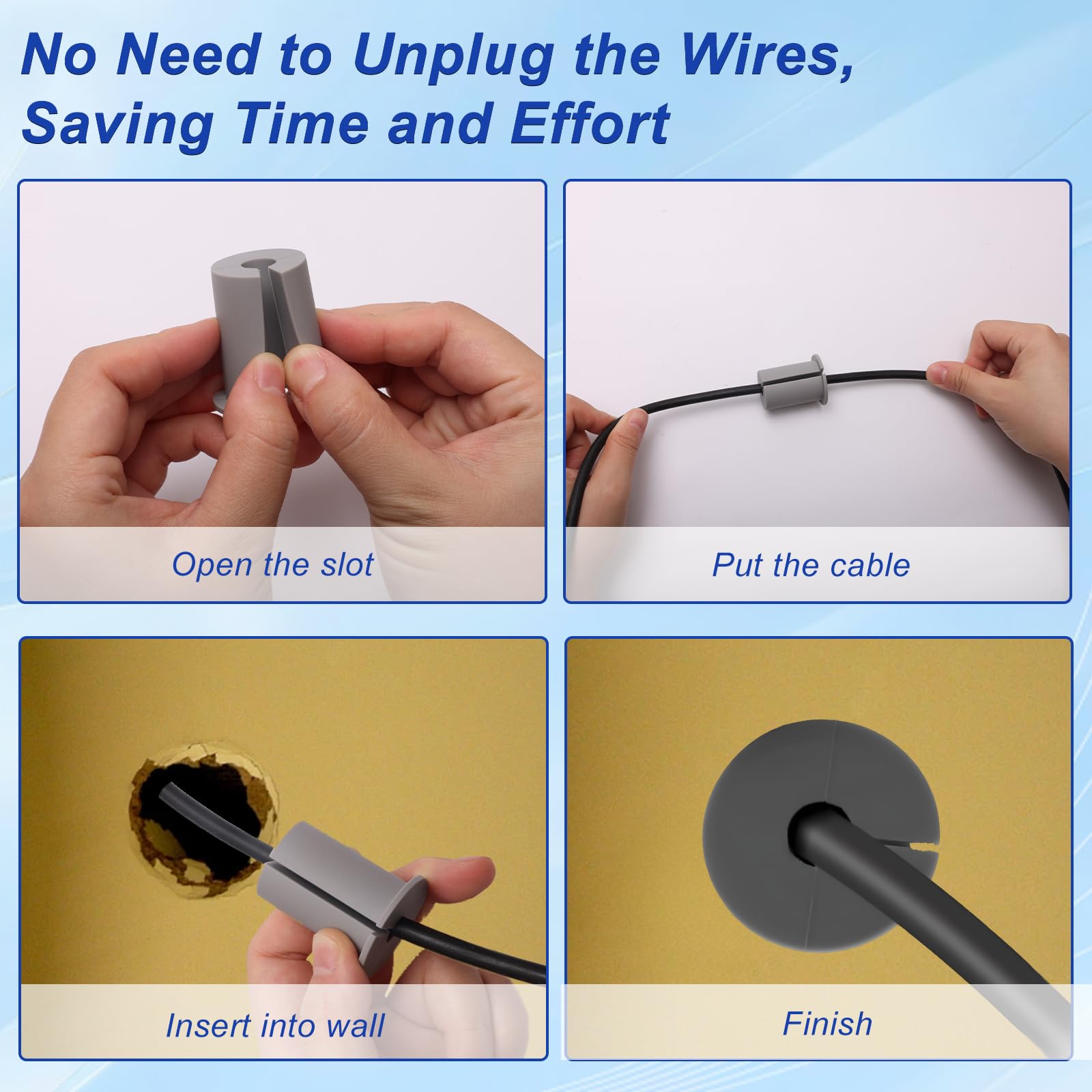 Snapklik.com : 12Pcs Cable Grommet Cable Routing Kit For Starlink ...