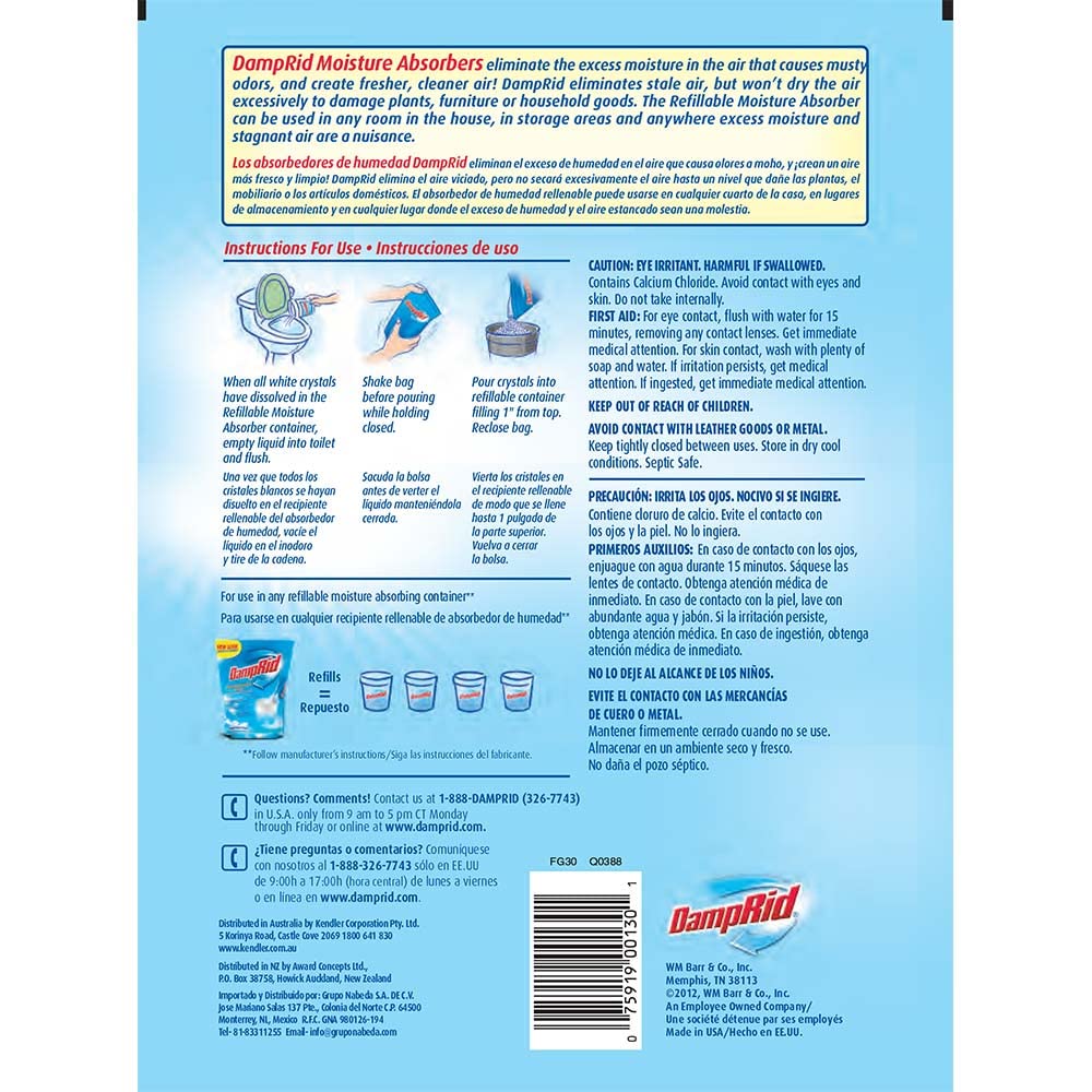 Snapklik.com : Damp Rid Moisture Absorber Refill 42 Oz