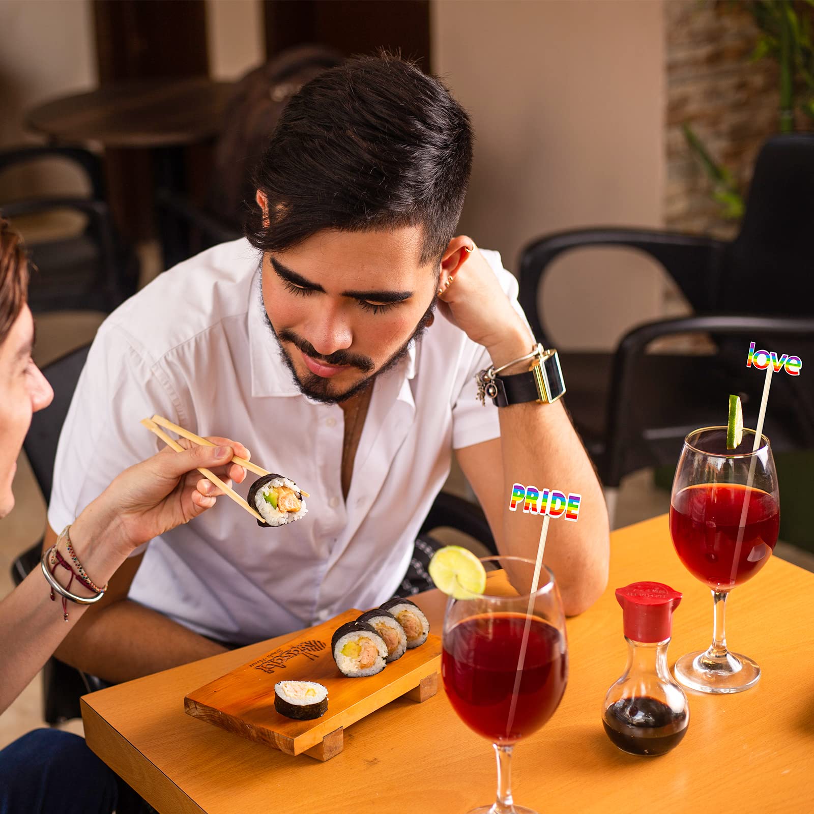 Snapklik.com : Rainbow Flag Toothpick Picks LGBT Tropical Cocktail ...