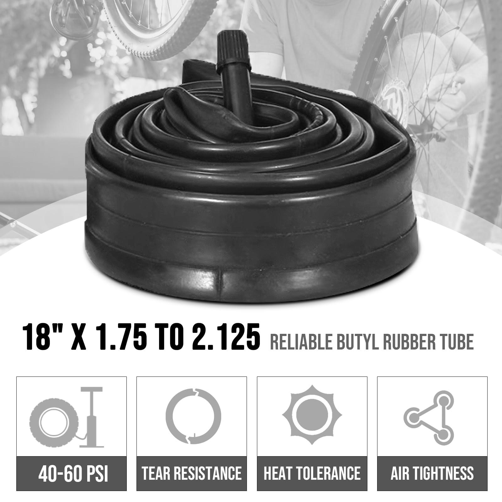 Snapklik.com : CALPALMY Combo 18" X 1.95 Bike Tire And Tube, (2+2 ...