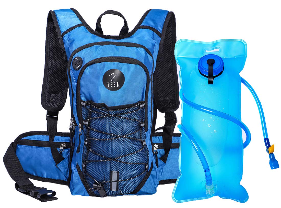YSBD Hydration Pack & 2L TPU Water Bladder - High Flow Bite Valve ...