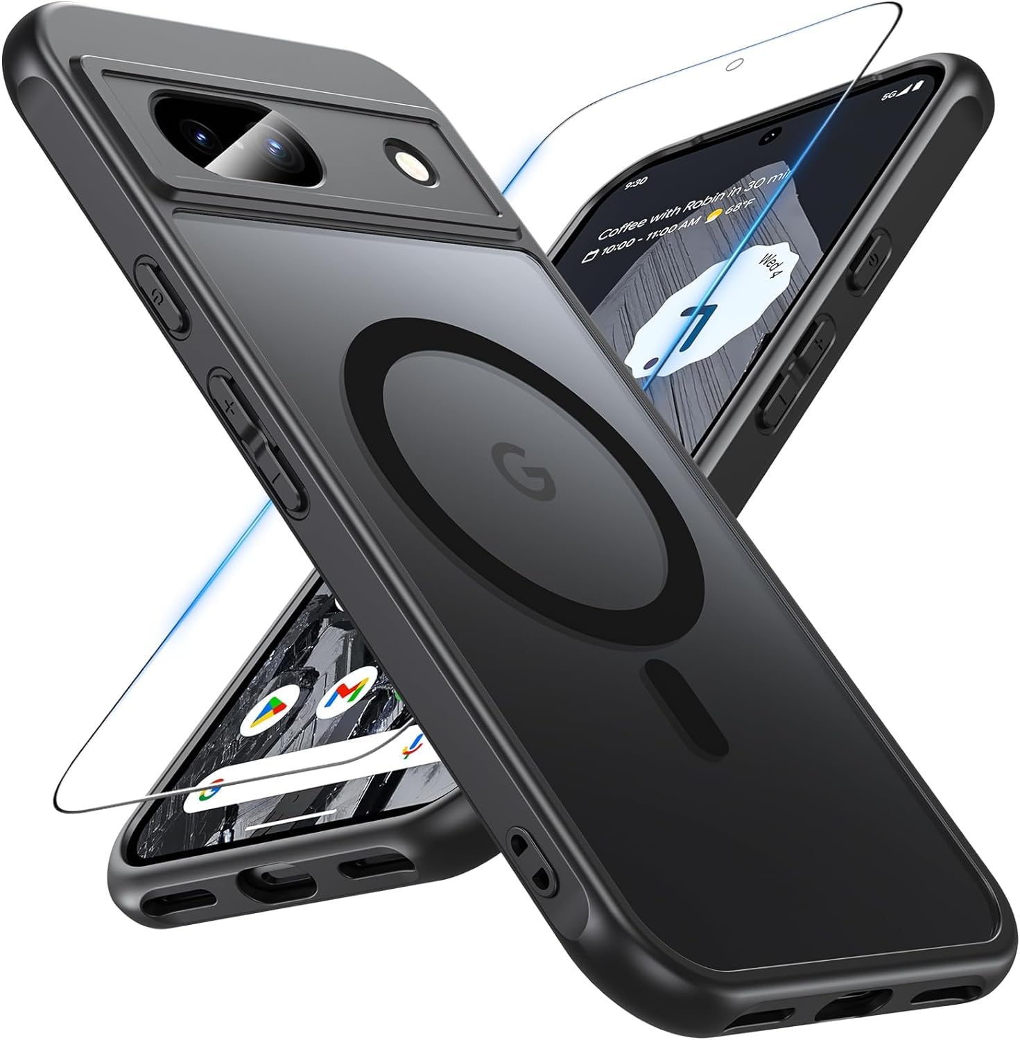 for Pixel 8A Case, Compatible with MagSafe, Shockproof Military Grade ...