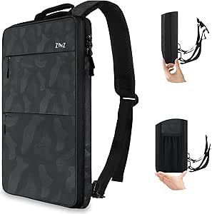 Amazon.com: ZINZ Slim & Expandable Laptop Backpack 15 15.6 16 Inch Sleeve with USB Port, Spill ...